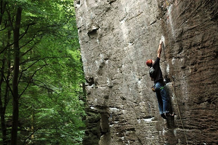 Sport Climbing in Berdorf, Luxembourg