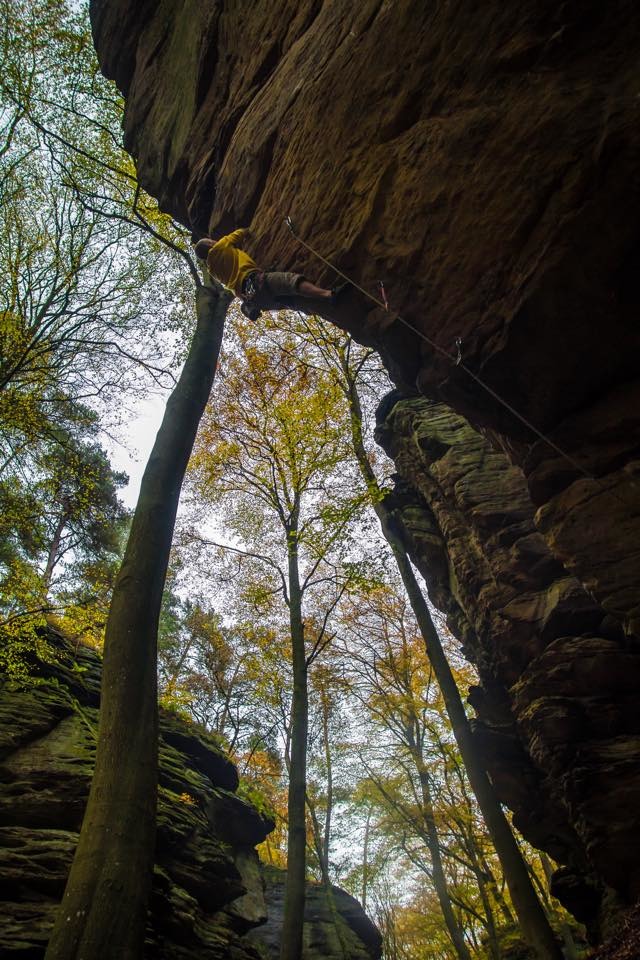 Sport Climbing in Berdorf, Luxembourg