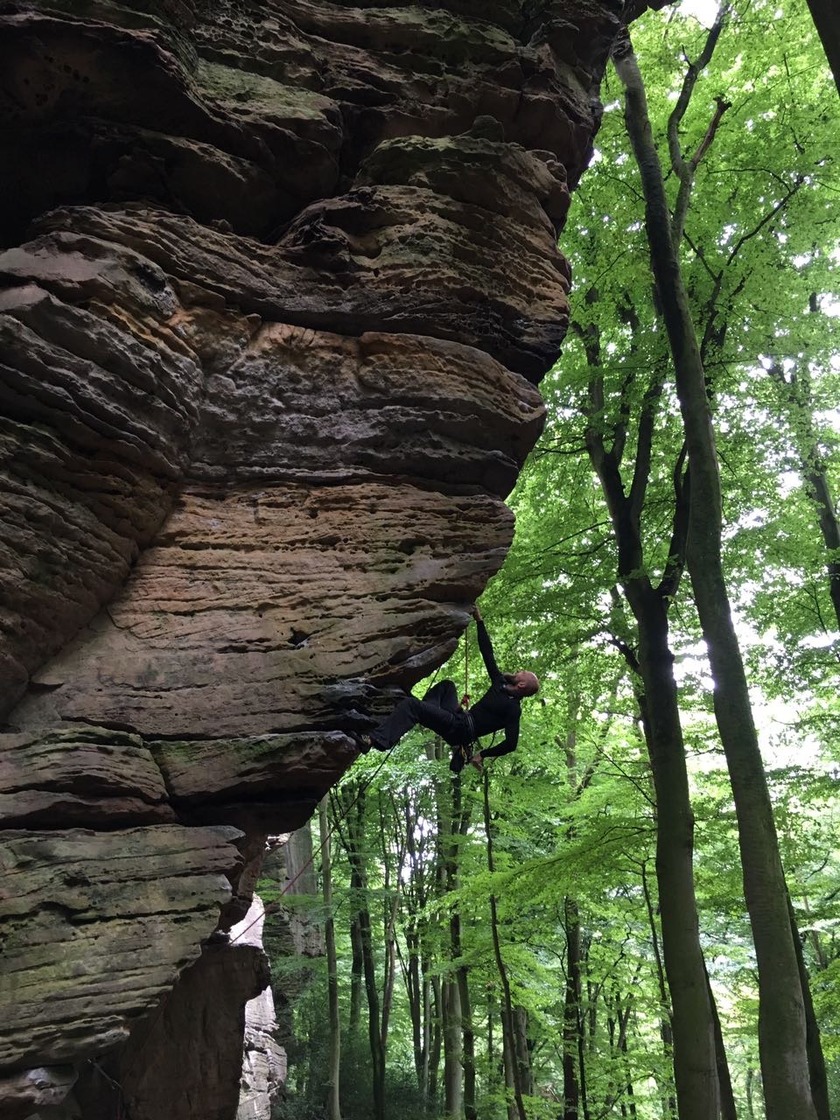 Sport Climbing in Berdorf, Luxembourg