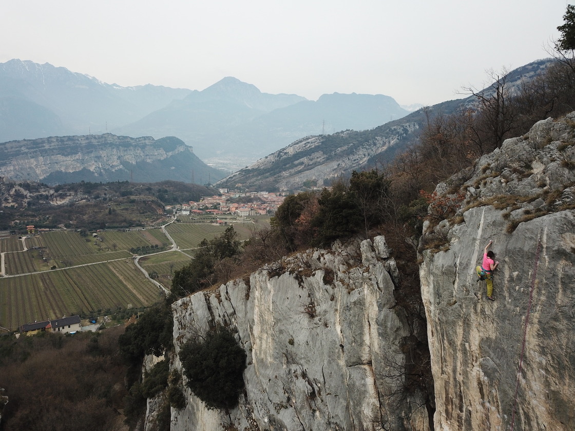 Sport climbing in Arco, Italy