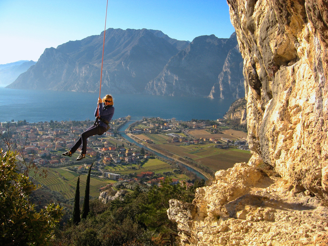 Sport climbing in Arco, Italy