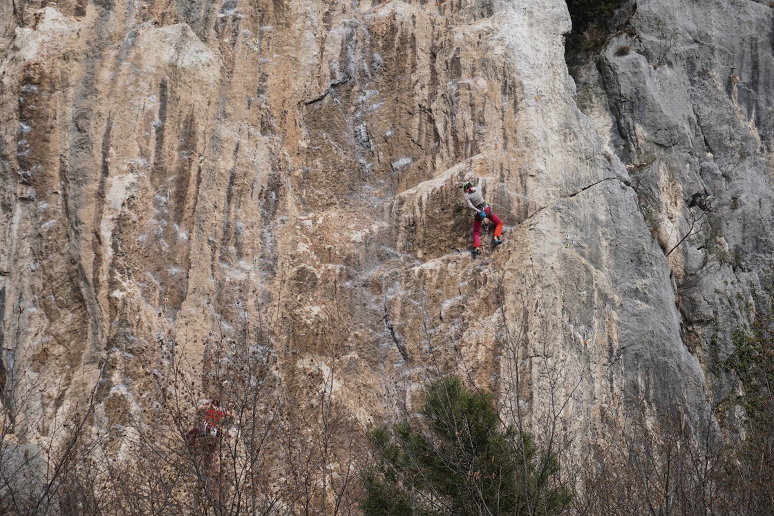Sport climbing in Arco, Italy