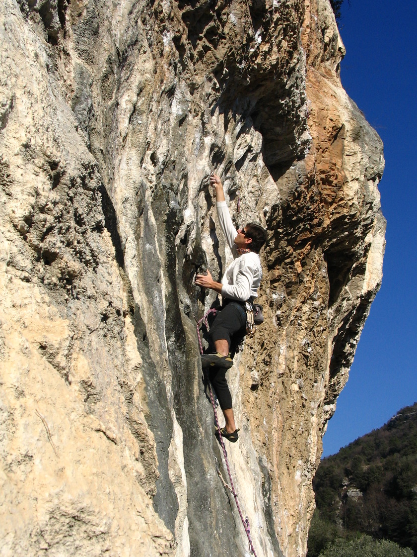 Sport climbing in Arco, Italy