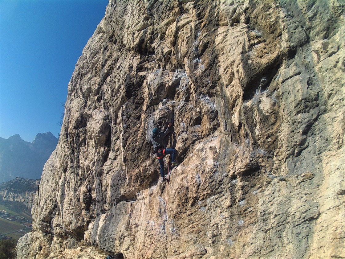 Sport climbing in Arco, Italy