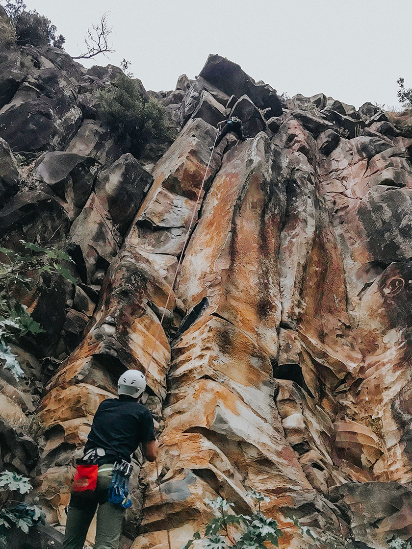 Climbing in Madeira, Portugal