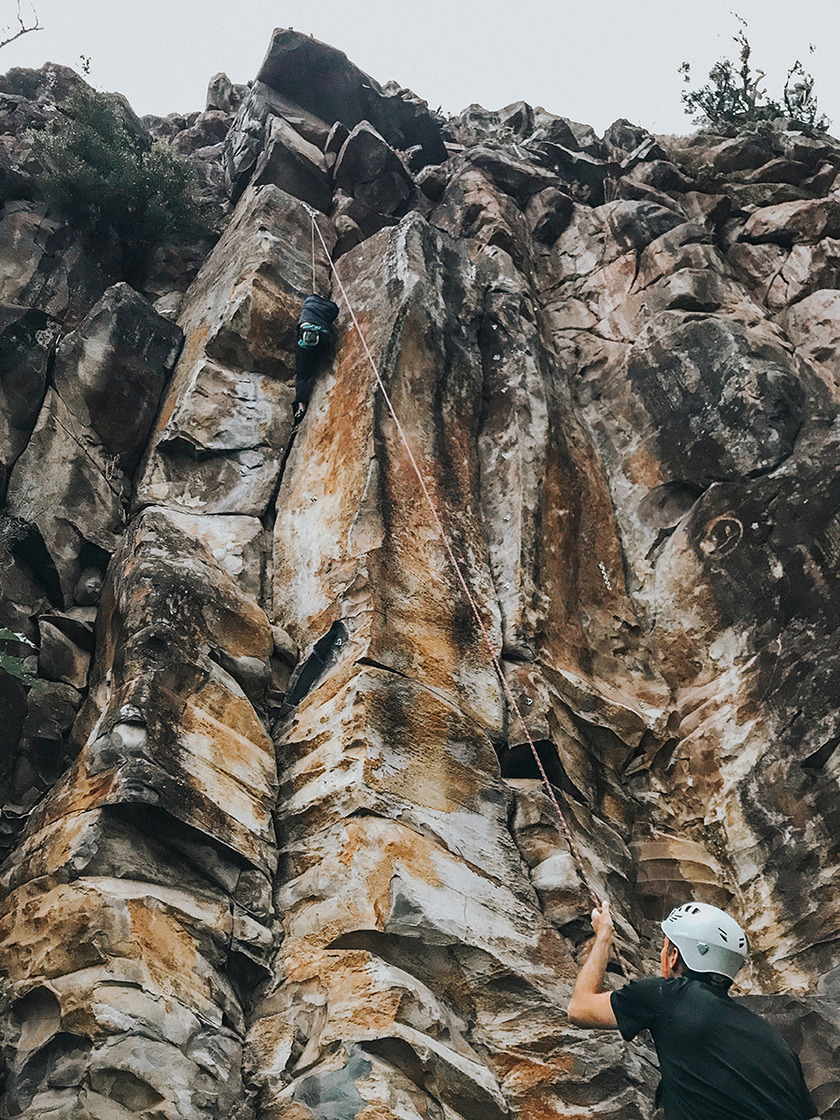 Climbing in Madeira, Portugal