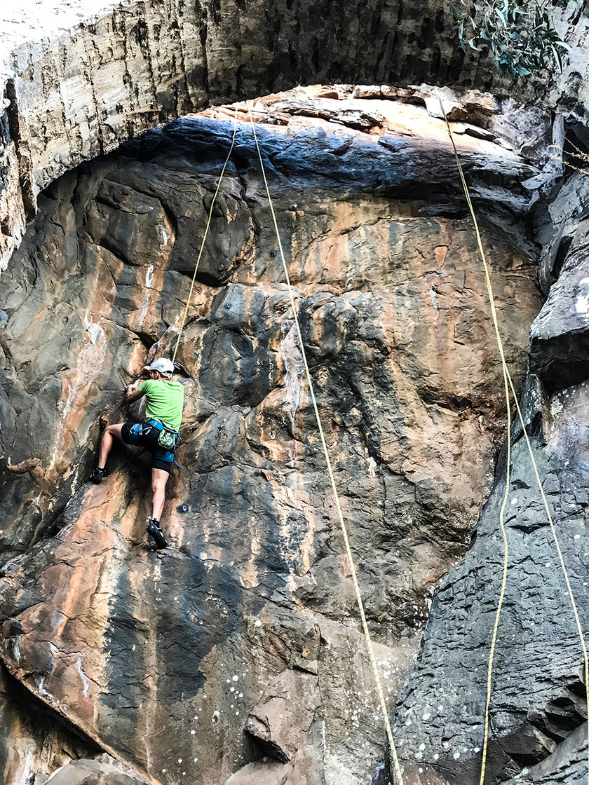 Climbing in Madeira, Portugal