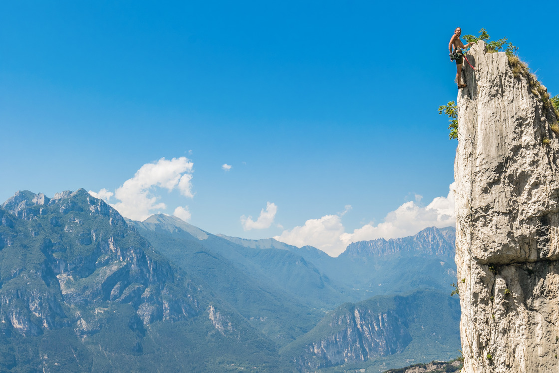 Sport climbing in Arco, Italy