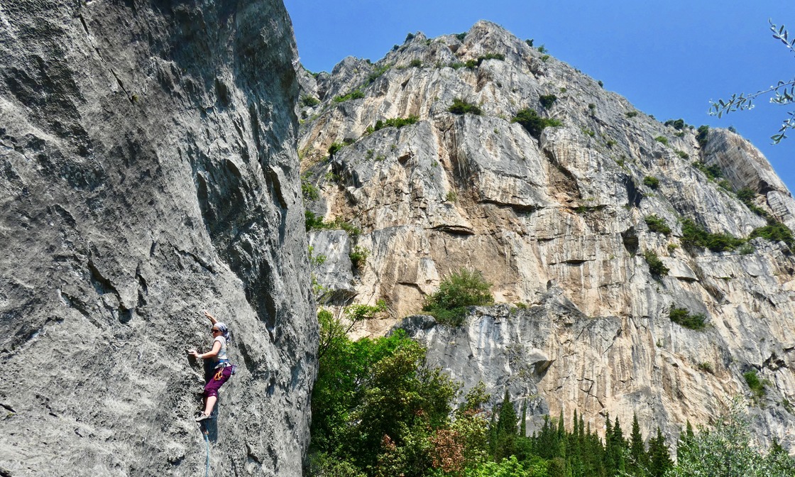 Sport climbing in Arco, Italy
