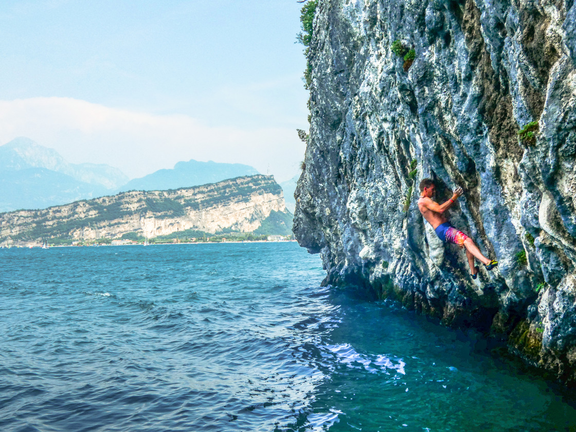 Sport climbing in Arco, Italy