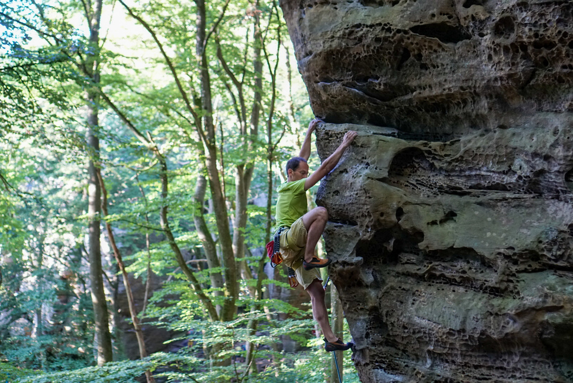 Sport Climbing in Berdorf, Luxembourg