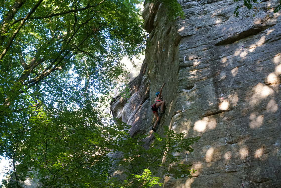 Sport Climbing in Berdorf, Luxembourg