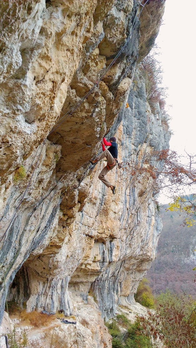 Sport climbing in Arco, Italy