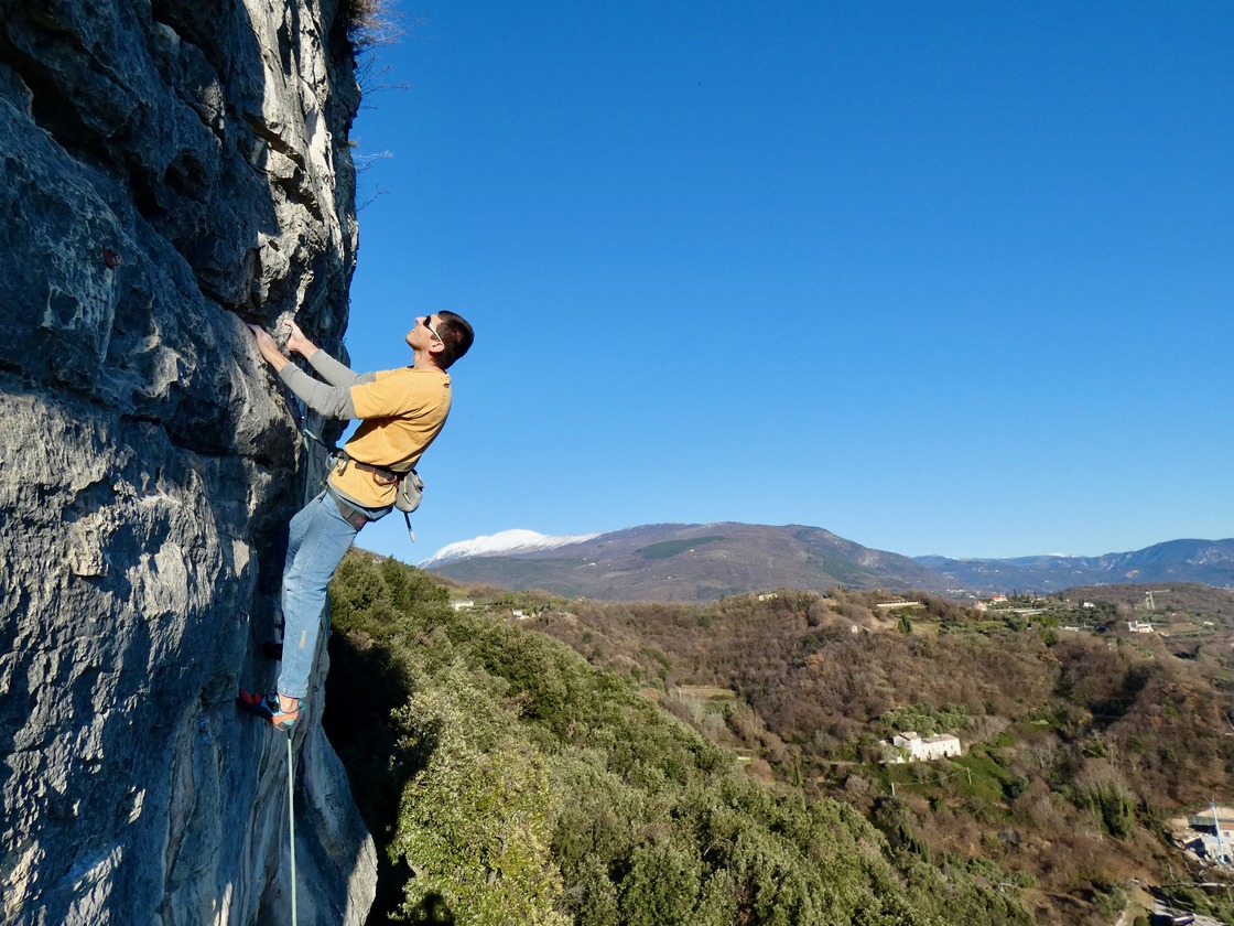 Sport climbing in Arco, Italy