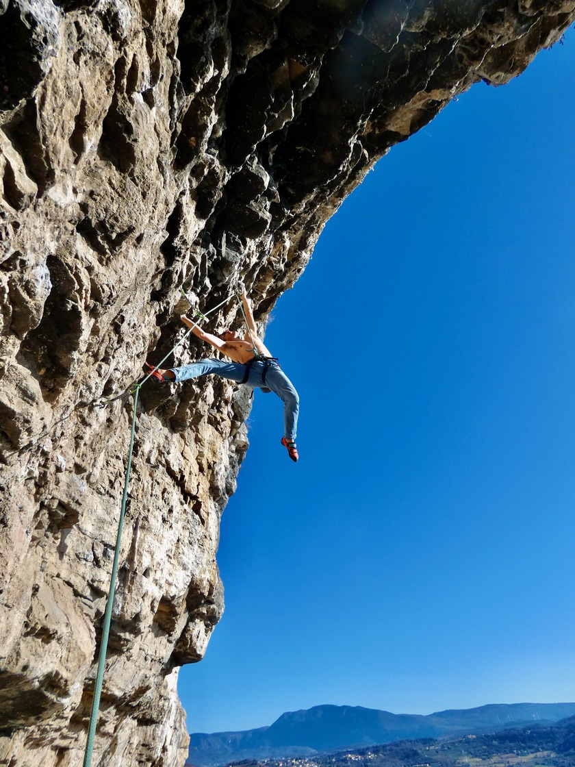 Sport climbing in Arco, Italy