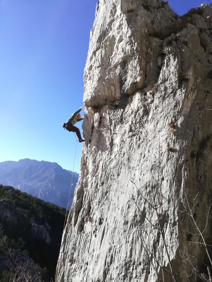 Sport climbing in Arco, Italy