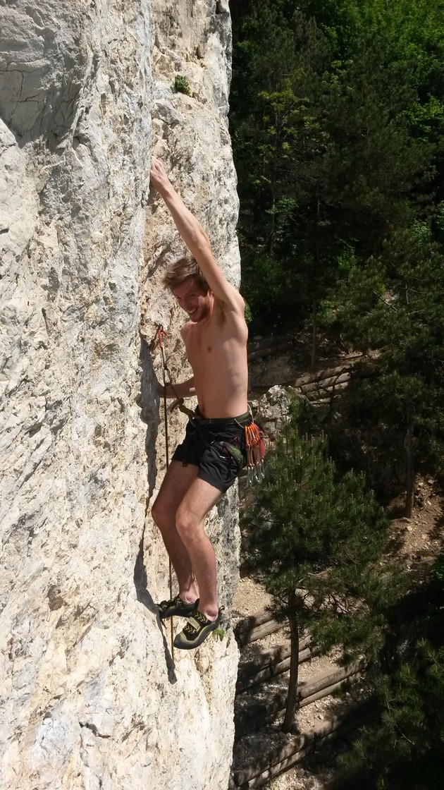 Sport climbing in Arco, Italy