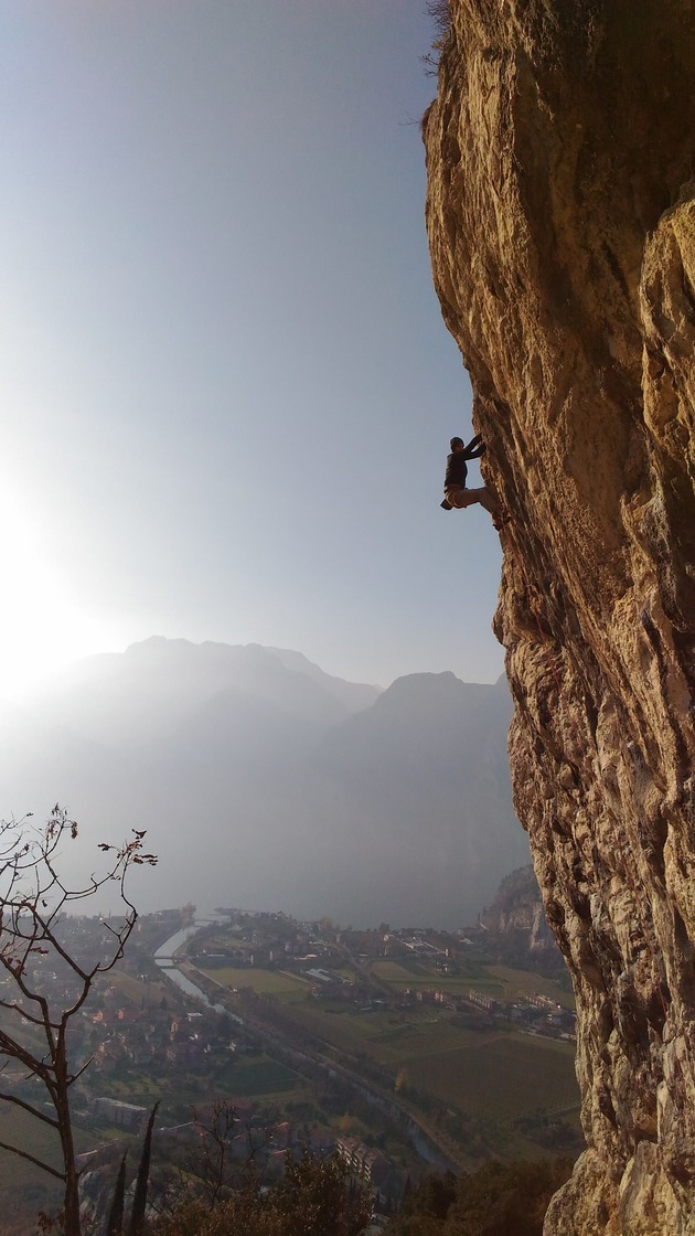 Sport climbing in Arco, Italy