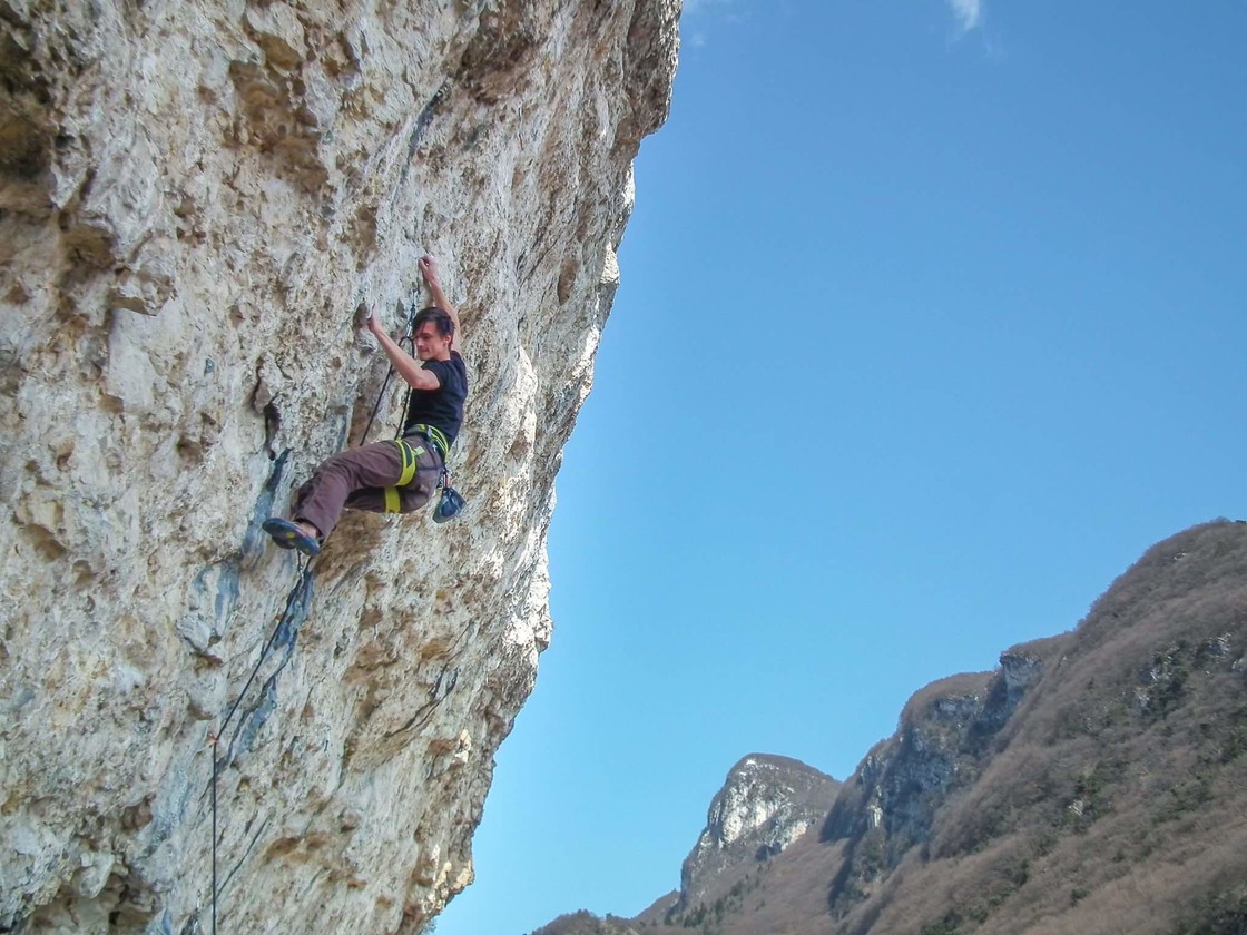 Sport climbing in Arco, Italy