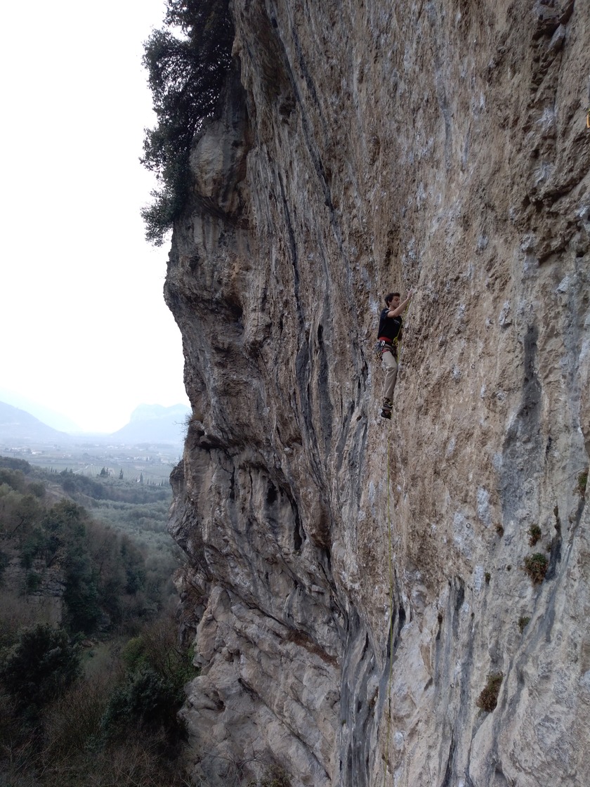 Sport climbing in Arco, Italy