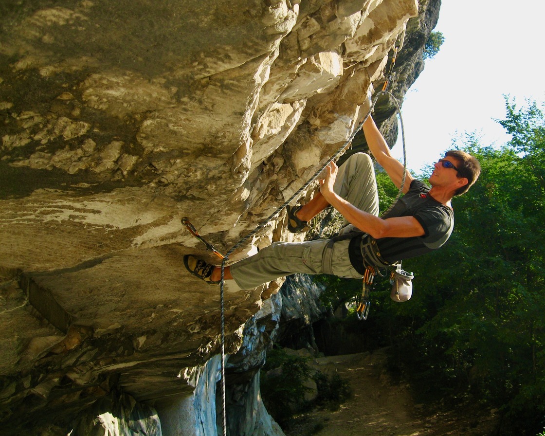 Sport climbing in Arco, Italy