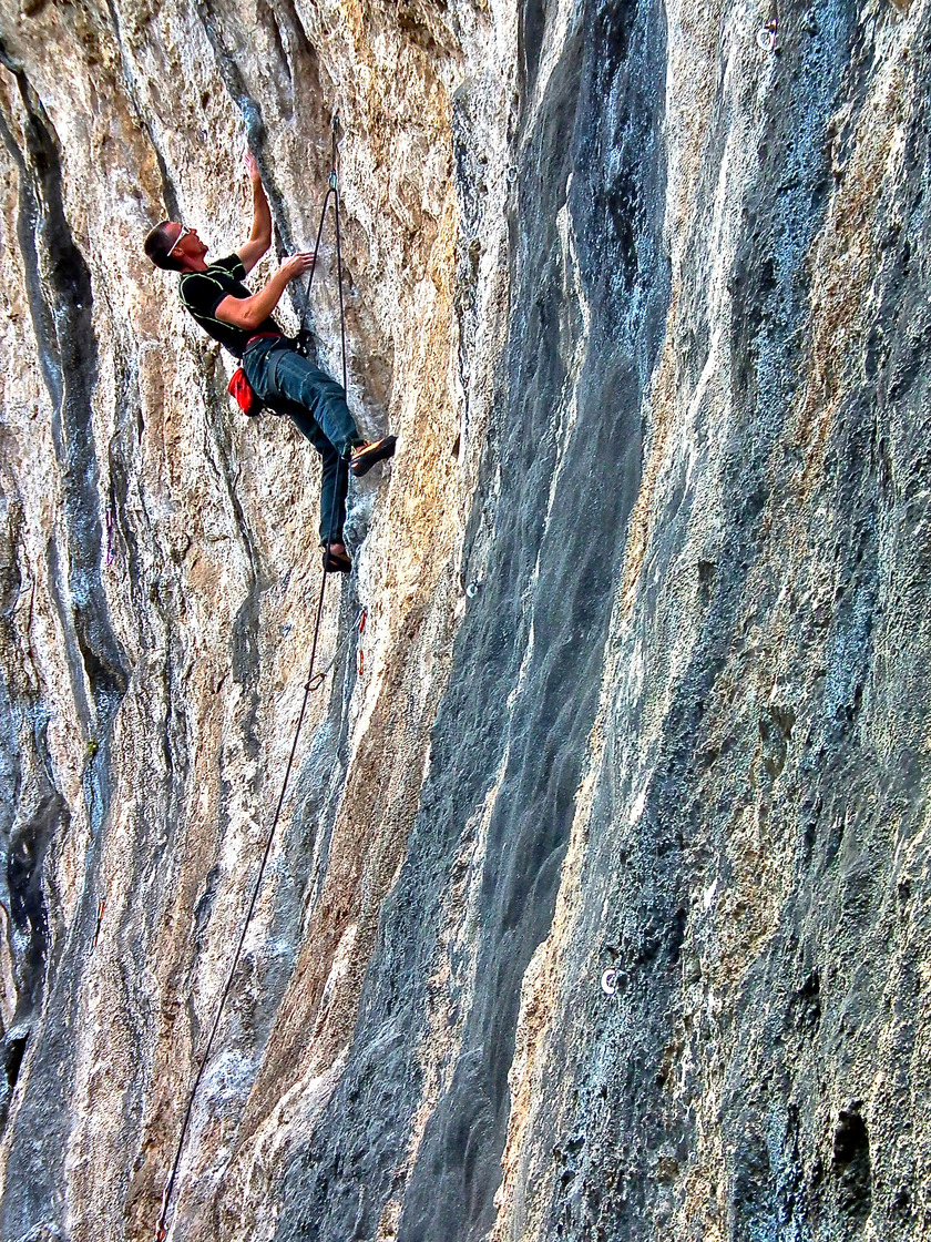 Sport climbing in Arco, Italy
