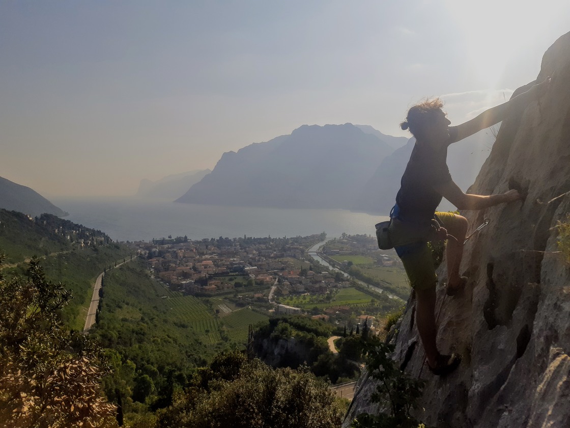Sport climbing in Arco, Italy
