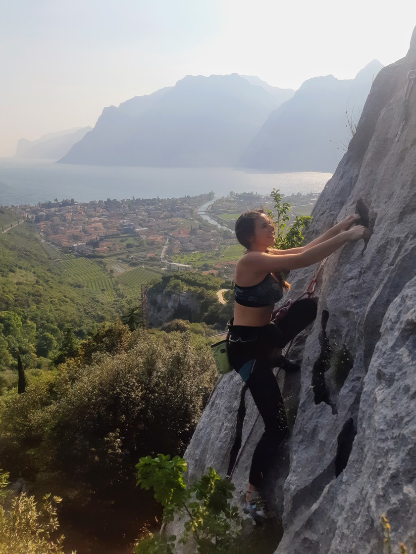 Sport climbing in Arco, Italy