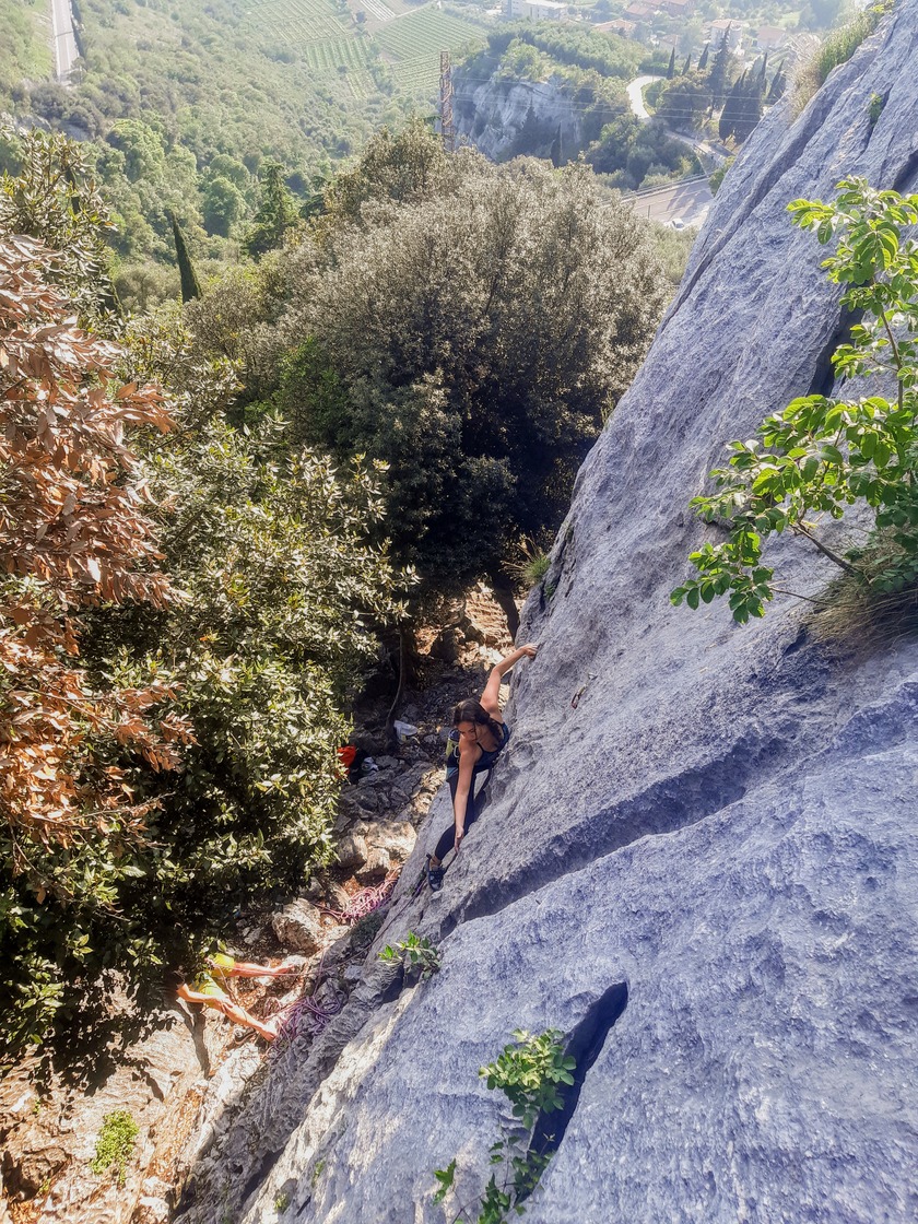 Sport climbing in Arco, Italy