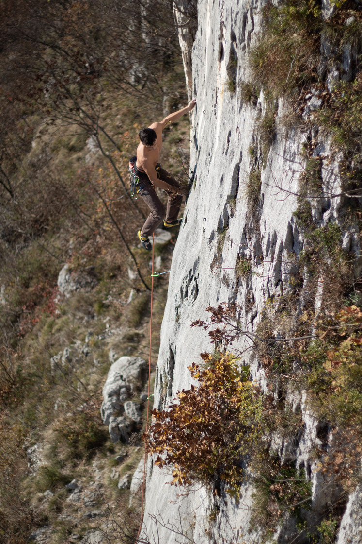 Sport climbing in Arco, Italy