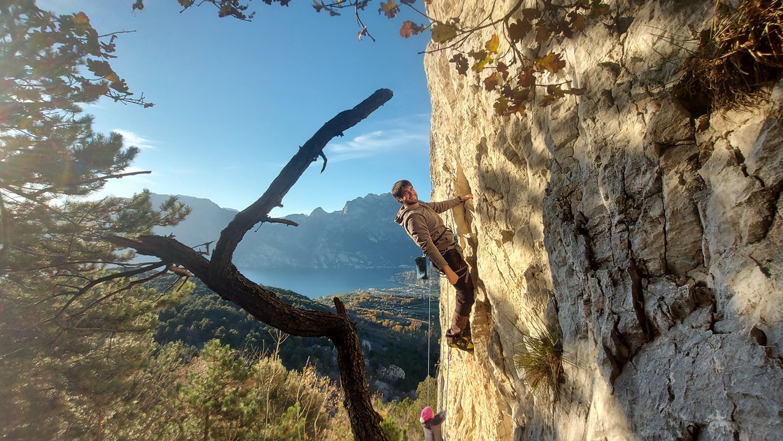 Sport climbing in Arco, Italy