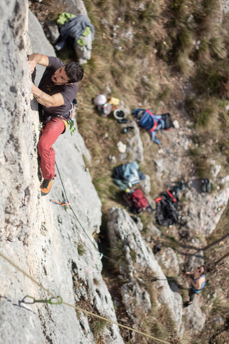 Sport climbing in Arco, Italy