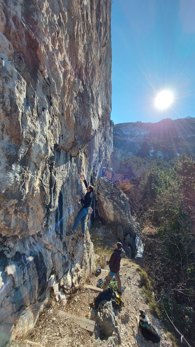 Sport climbing in Arco, Italy