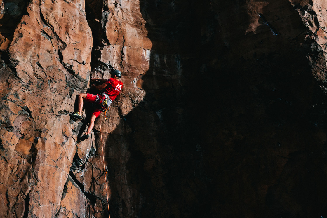 Climbing in Madeira, Portugal