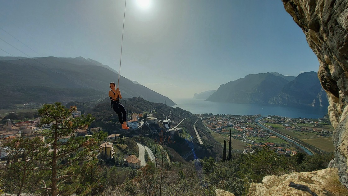 Sport climbing in Arco, Italy