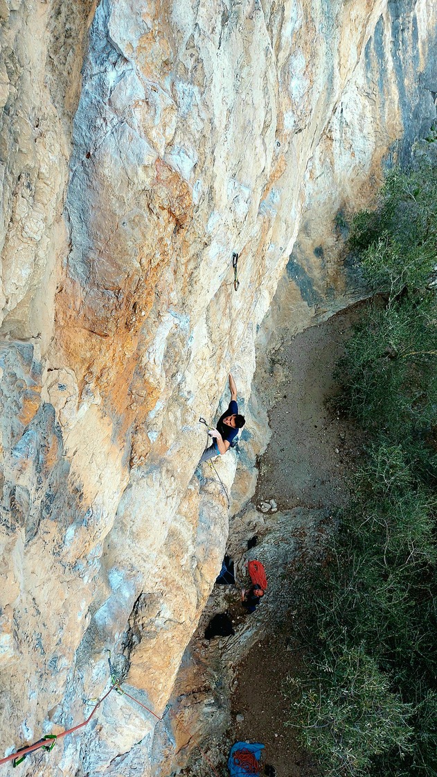 Sport climbing in Arco, Italy