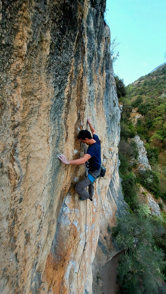 Sport climbing in Arco, Italy