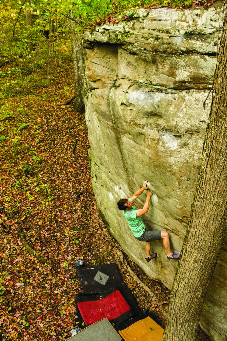 Bouldering in New River Gorge, West Virginia