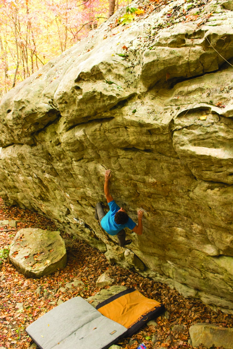 Bouldering in New River Gorge, West Virginia