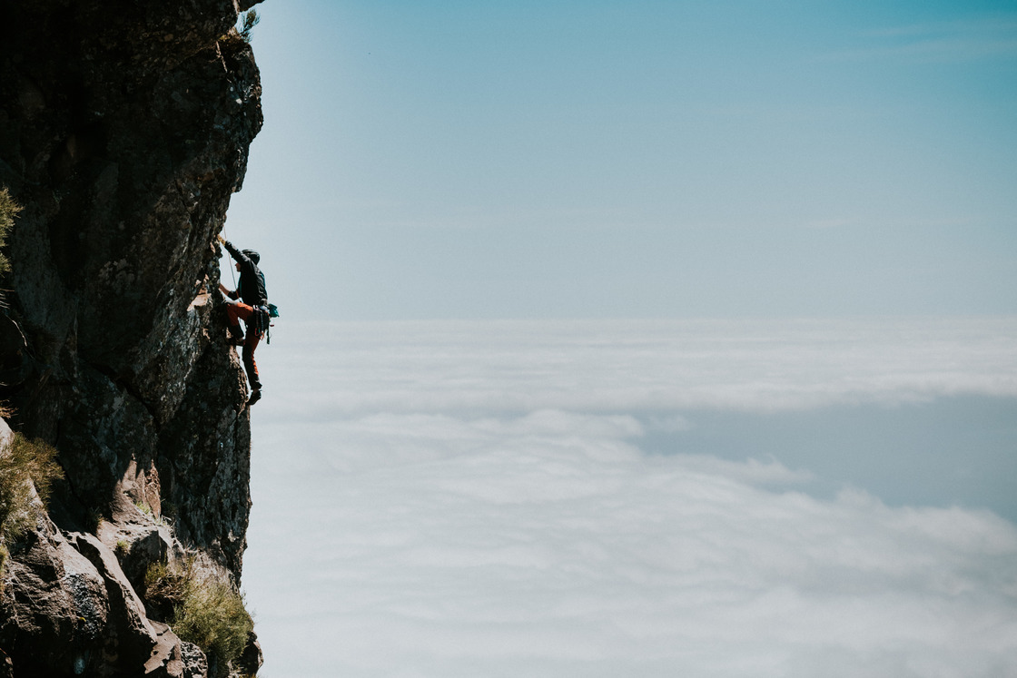 Climbing in Madeira, Portugal