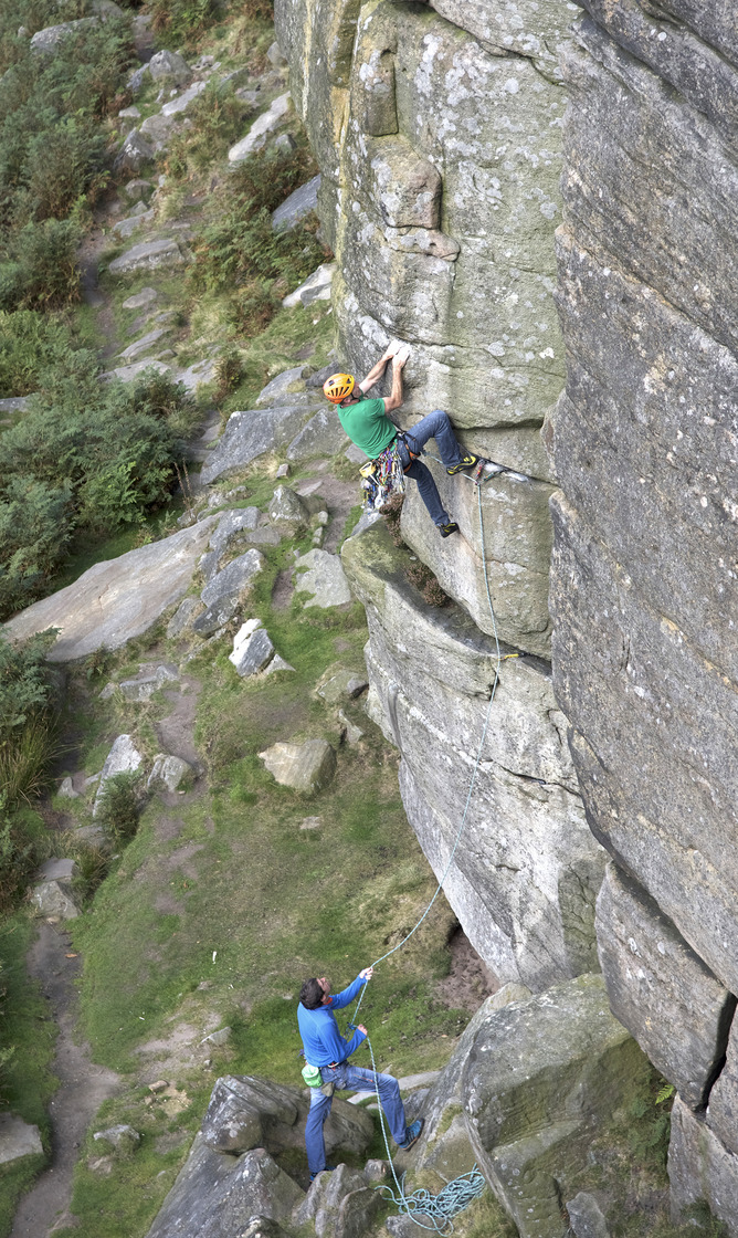 Rock Climbing in Peak District, UK