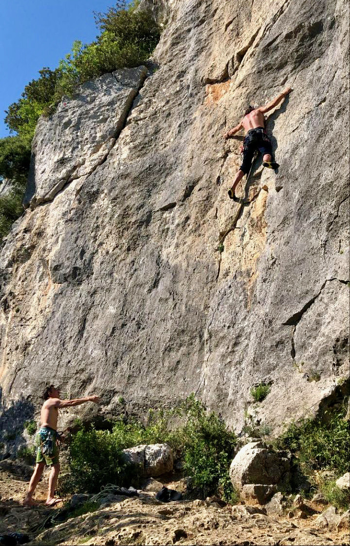 Rock Climbing in Finale Ligure, Italy