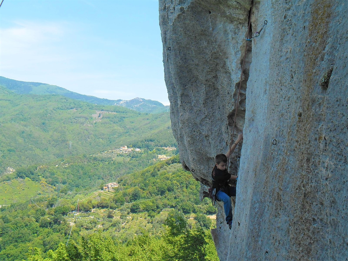 Rock Climbing in Finale Ligure, Italy