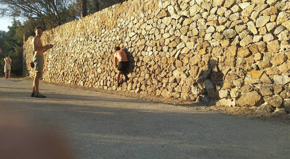 Pared escalada para - Boulder Parc Güell
